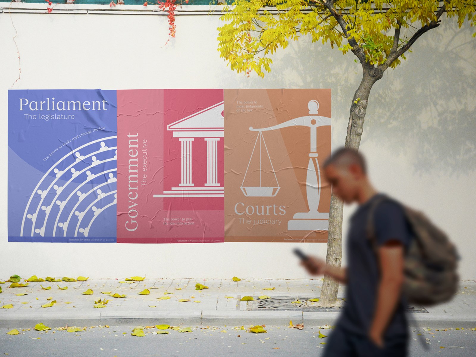 Separation of powers digital posters - Parliament of Victoria